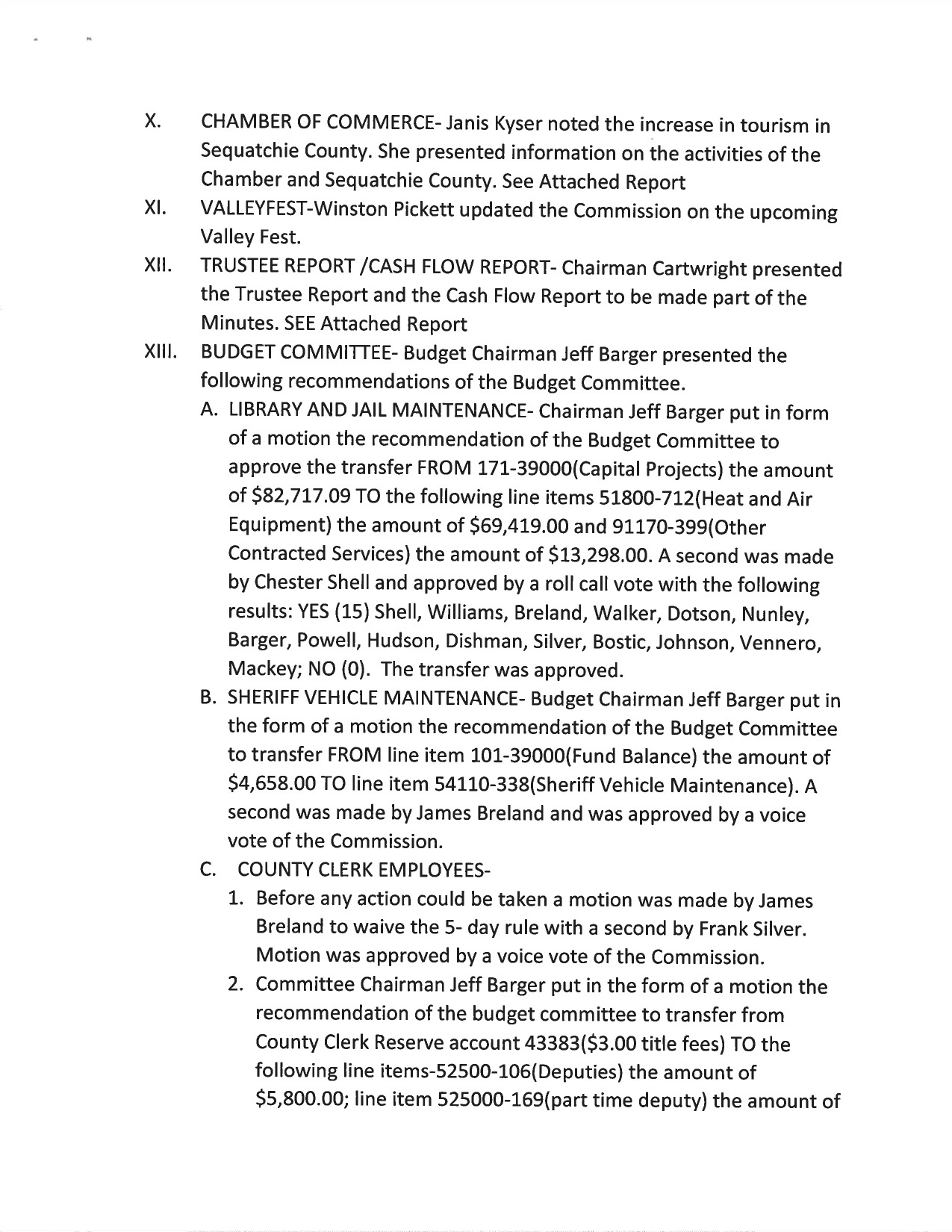 Sequatchie County Commission Meeting 01/22/24 : Sequatchie County ...